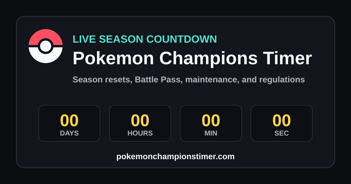 Pokémon Champions Regulation M-A & M-B Rules Timer